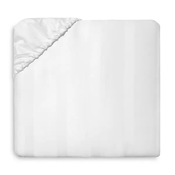 SFERRA 45 Giza Stripe Fitted Sheet, King - White