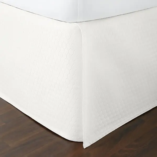 SFERRA Favo Bedskirt, Queen - Ivory