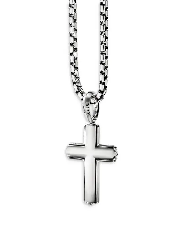 David Yurman Sterling Pyramid Cross Pendant