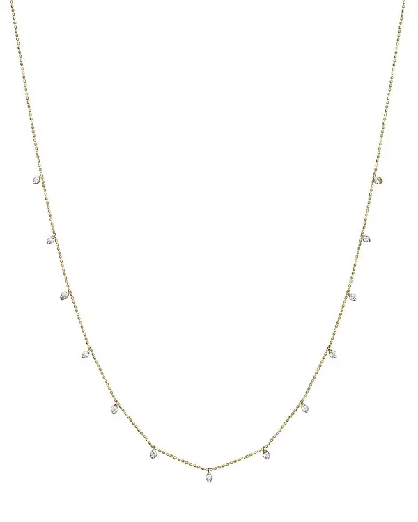Bloomingdale'S Diamond Droplet Necklace - Gold