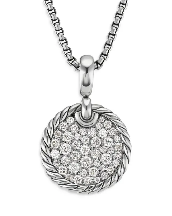 David Yurman Dy Elements Pave Diamond Pendant