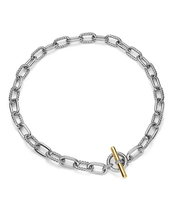 David Yurman Dy Madison Chain Necklace - Silver/gold