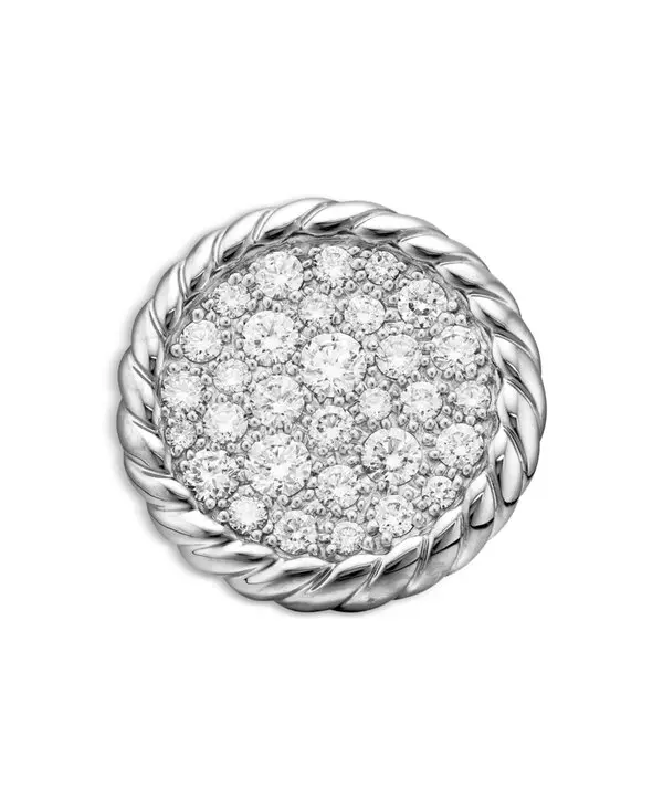 David Yurman Dy Elements Diamond Stud Earrings - Silver