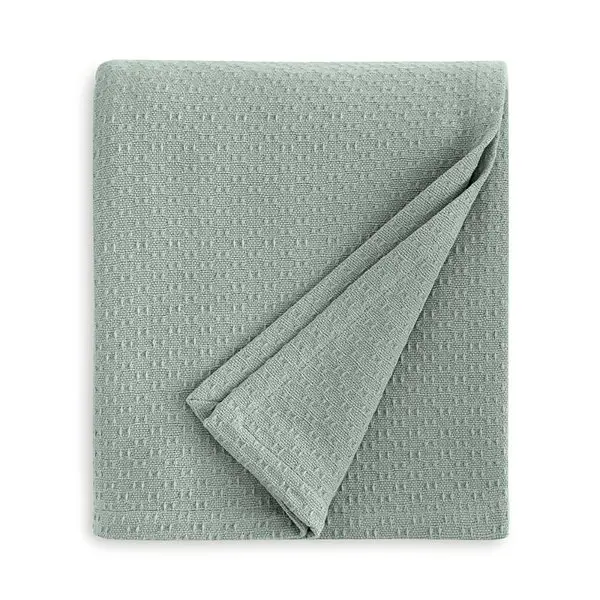 SFERRA Corino Blanket, Full/queen - Seagreen