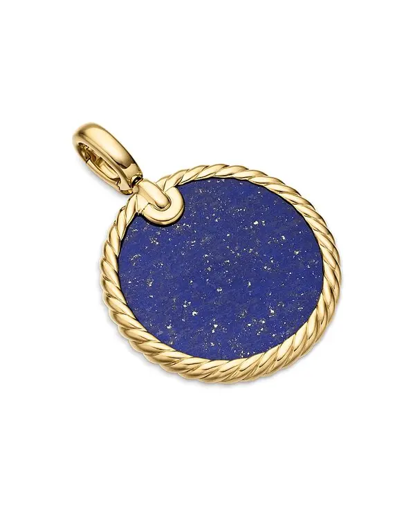 David Yurman Dy Elements Lapis Lazuli Pendant - Blue/gold