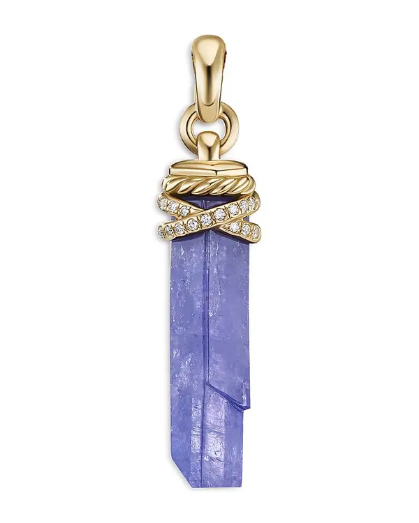 David Yurman Tanzanite Amulet With Diamonds - Tanzanite/gold