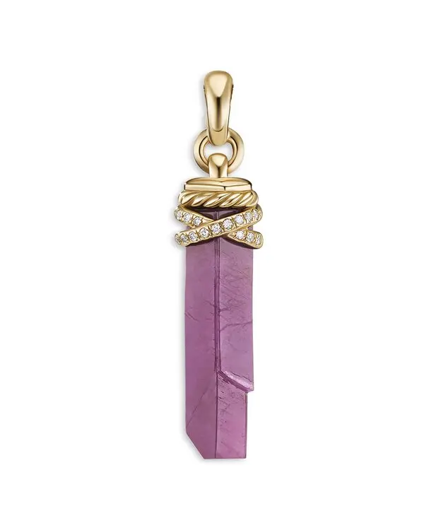 David Yurman Amulets Wrapped Ruby And Diamond Pendant - Ruby/gold