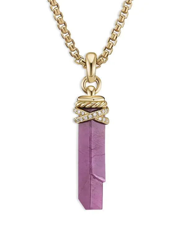 David Yurman Amulets Wrapped Ruby And Diamond Pendant - Ruby/gold