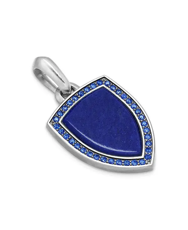 David Yurman Shield Amulet - Blue/silver
