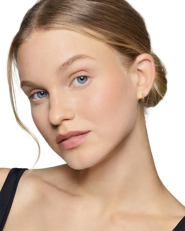 David Yurman Sculpted Cable Micro Huggie Hoop Earrings, 10.7mm - Gold
