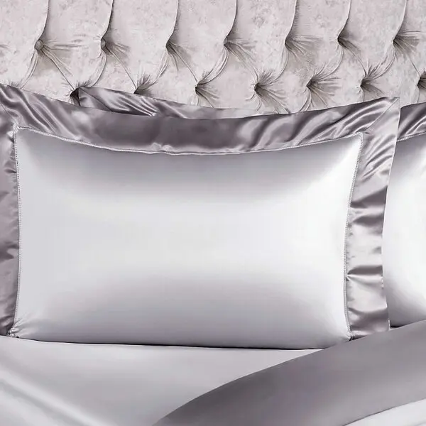 TOGAS House Of Textiles Elite Silk Standard Sham - Silver