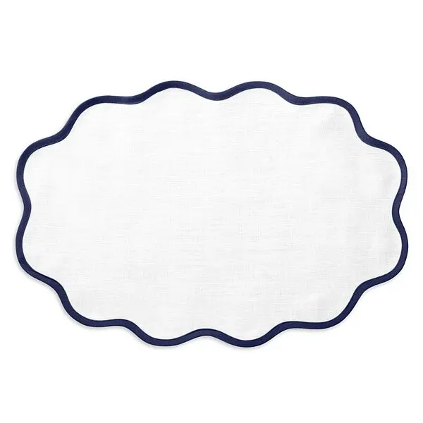 MATOUK Scalloped Placemat, Set Of 4 - Sapphire