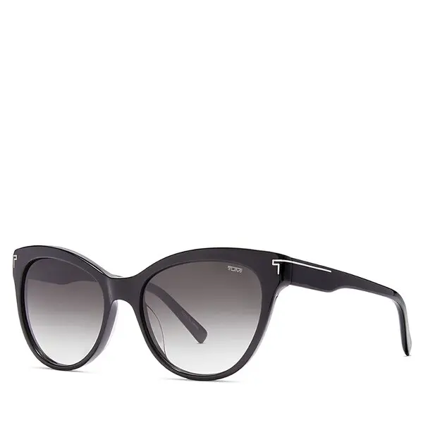 Tumi Cat Eye Gradient Sunglasses - Black/gray Gradient