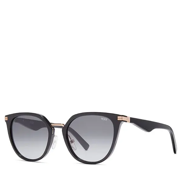 Tumi 004 Cat Eye Sunglasses - Black/gray Solid