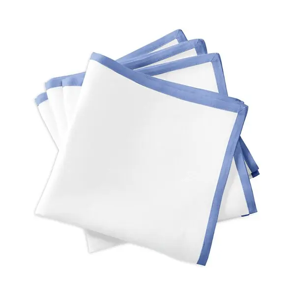 MATOUK Border Napkins, Set Of 4 - Sky Blue