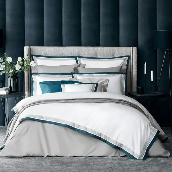 TOGAS House Of Textiles Pallada Duvet Cover, King - Gray/blue