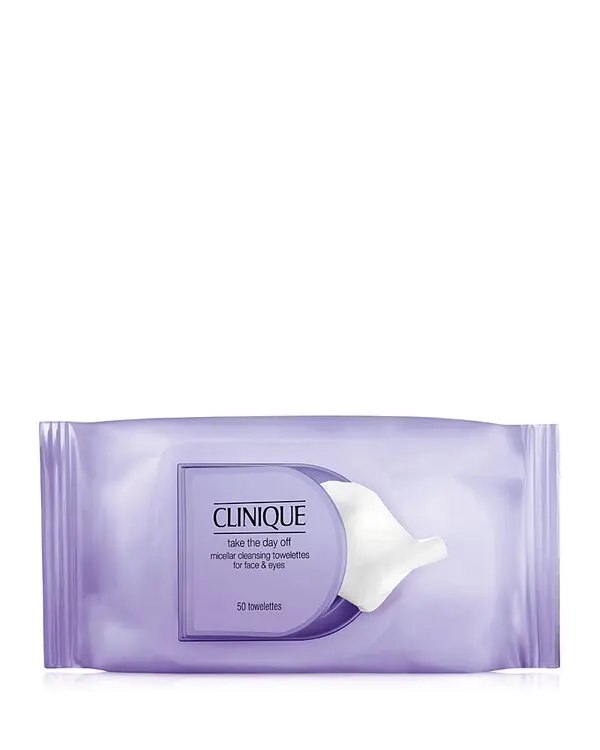 CLINIQUE Take The Day Off Micellar Cleansing Towelettes For Face & Eyes Makeup Remover - No Color