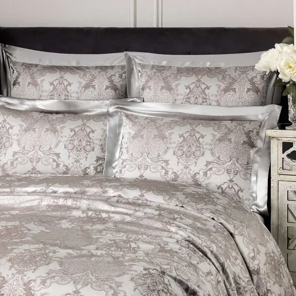 TOGAS House Of Textiles Raphael Silk Standard Sham - Silver