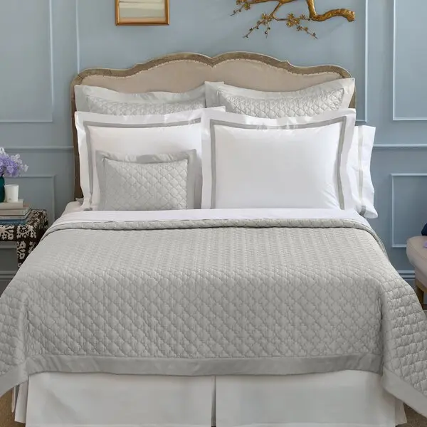 MATOUK Ava Quilt, King - Silver