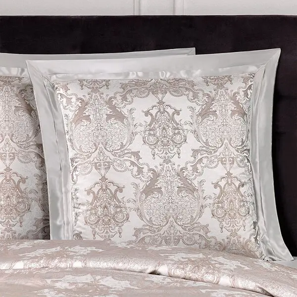 TOGAS House Of Textiles Raphael Silk Euro Sham - Silver