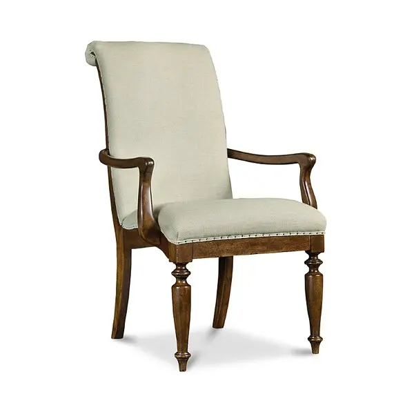 HOOKER FURNITURE Archivist Upholstered Arm Chair - White