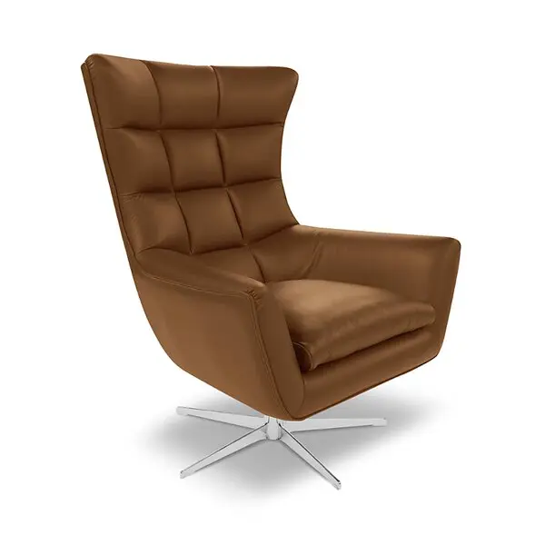 GIUSEPPE NICOLETTI Jacob Swivel Chair Exclusive - Suave Cognac