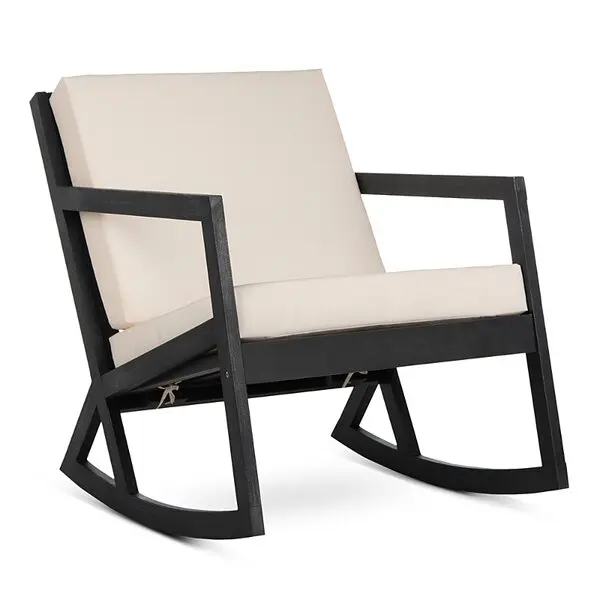 SAFAVIEH Vernon Rocking Chair - Beige/black