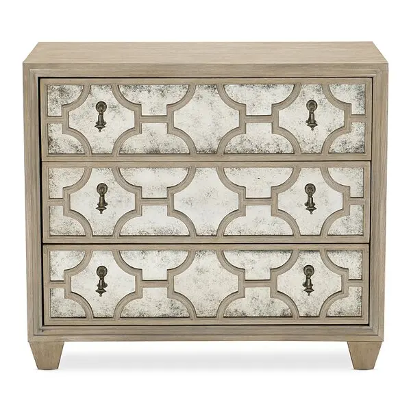 BERNHARDT Santa Barbara 3 Drawer Nightstand, Large