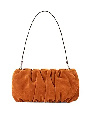 Staud Bean Shoulder Bag In Tobacco/Silver - 30% Off