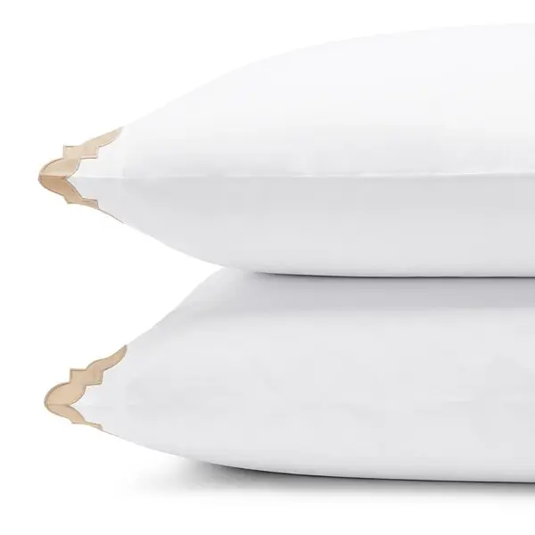 MATOUK Aziza King Pillowcase, Pair - Champagne
