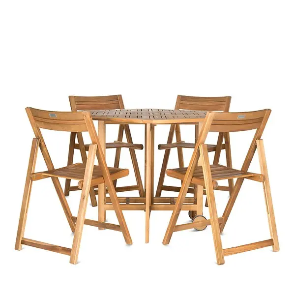 SAFAVIEH Kerman Table 5-piece Indoor/outdoor Dining Set - Natural