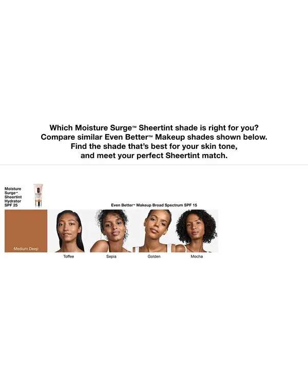 CLINIQUE Moisture Surge Sheertinthydrator Spf 25 - Medium Deep