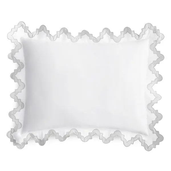 MATOUK Aziza Boudoir Sham - Silver