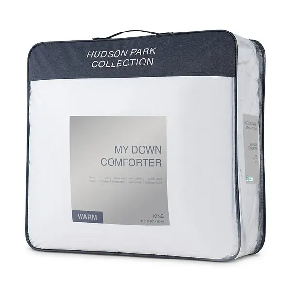 HUDSON PARK COLLECTION My Warm Asthma & Allergy Friendly Down Comforter, King Exclusive - White