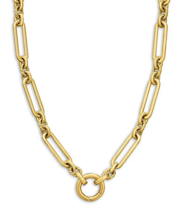 David Yurman Lexington Chain Necklace In 18k Yellow - Gold
