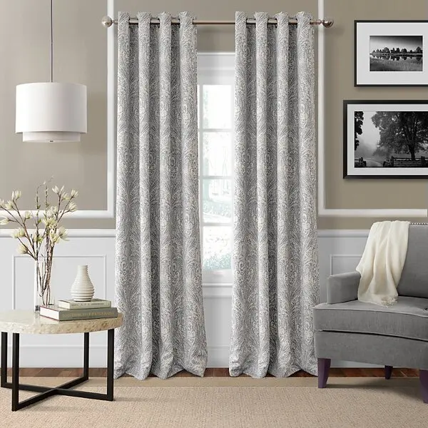 ELRENE HOME FASHIONS Julianne Blackout Window Panel, 52 X 95 - Gray