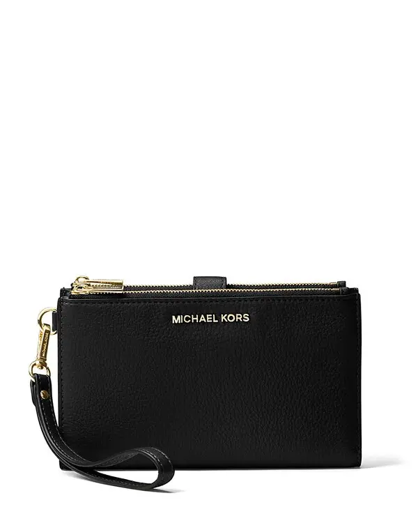 Michael Kors Double Zip Wristlet - Black/gold