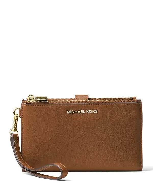 Michael Kors Double Zip Wristlet - Luggage
