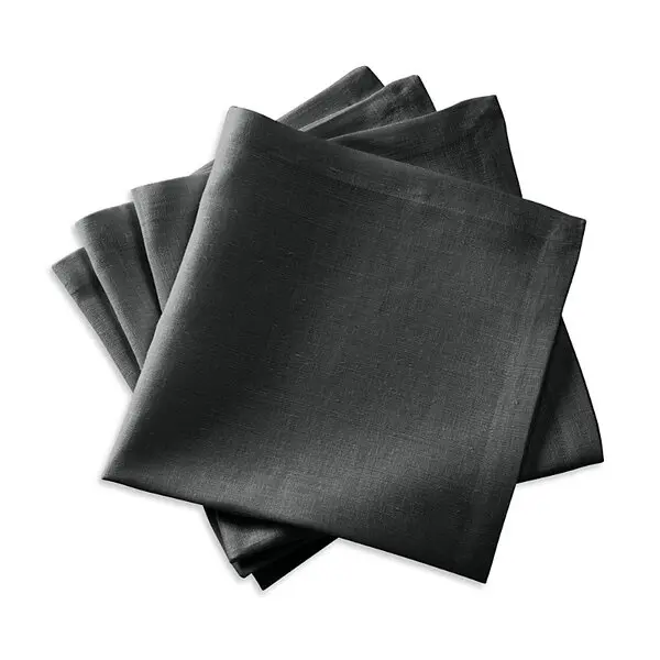 MATOUK Chamant Napkins, Set Of 4 - Charcoal