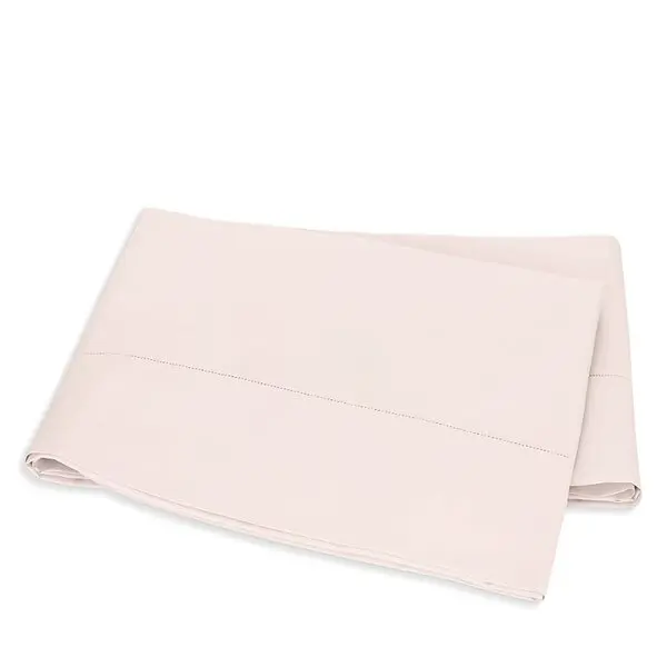 MATOUK Milano Hemstitch Flat Sheet, King - Blush