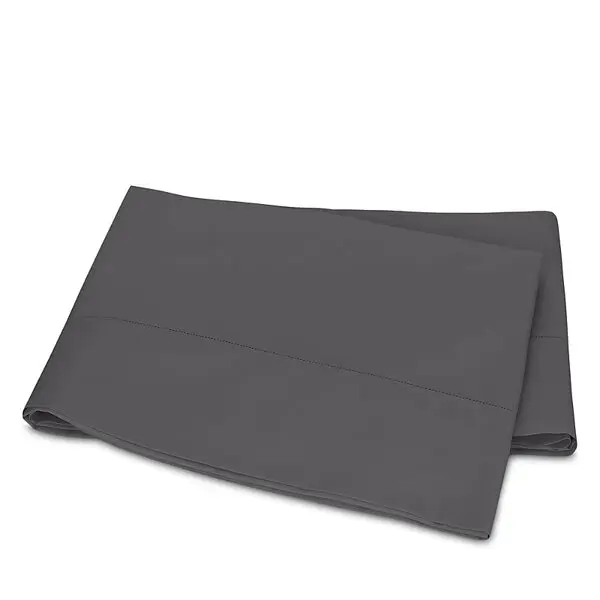 MATOUK Milano Hemstitch Flat Sheet, King - Carbon