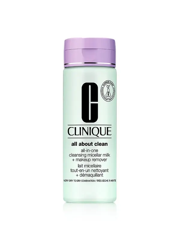 CLINIQUE All About Clean All-in-one Cleansing Micellar Milk + Makeup Remover 6.8 Oz - Skin Types: I – Very Dry/dry/ii – Dry C