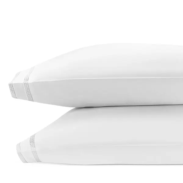 MATOUK Grace Standard Pillowcase, Pair - White