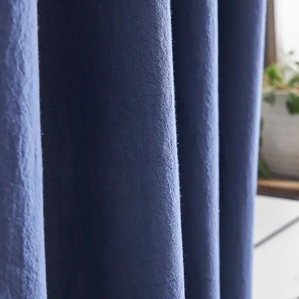PERI HOME Sanctuary 84 X 50 Back Tab Lined Window Panel, Pair - Indigo