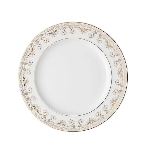 Versace Rosenthal Meets Medusa Gala Dinner Plate - White/gold