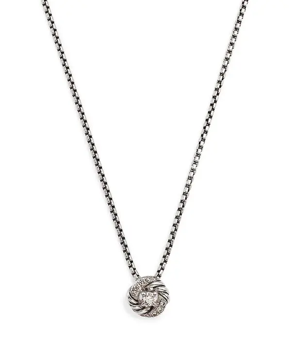 David Yurman Sterling Infinity Pendant Necklace - Silver