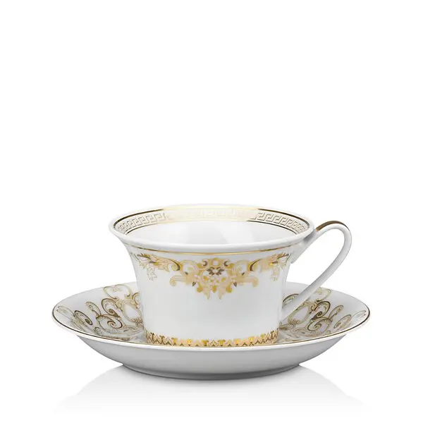 Versace Medusa Gala Teacup & Saucer - Gold