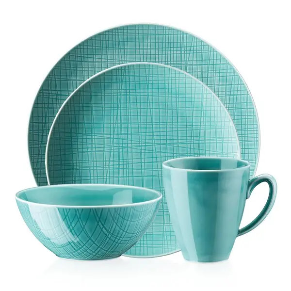 ROSENTHAL Mesh Dinner Plate - Aqua