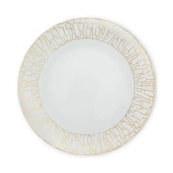 ROSENTHAL Tac Gold Dinner Plate - White/gold