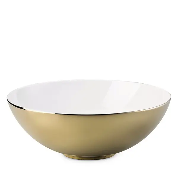 ROSENTHAL Tac Skin Gold Vegetable Bowl, 10.25 - Gold/white